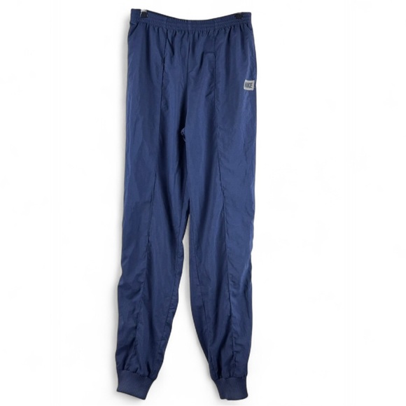 Nike | Pants | Vintage Nike Navy Jogger Windbreaker Ankle Zip 9s Nylon ...